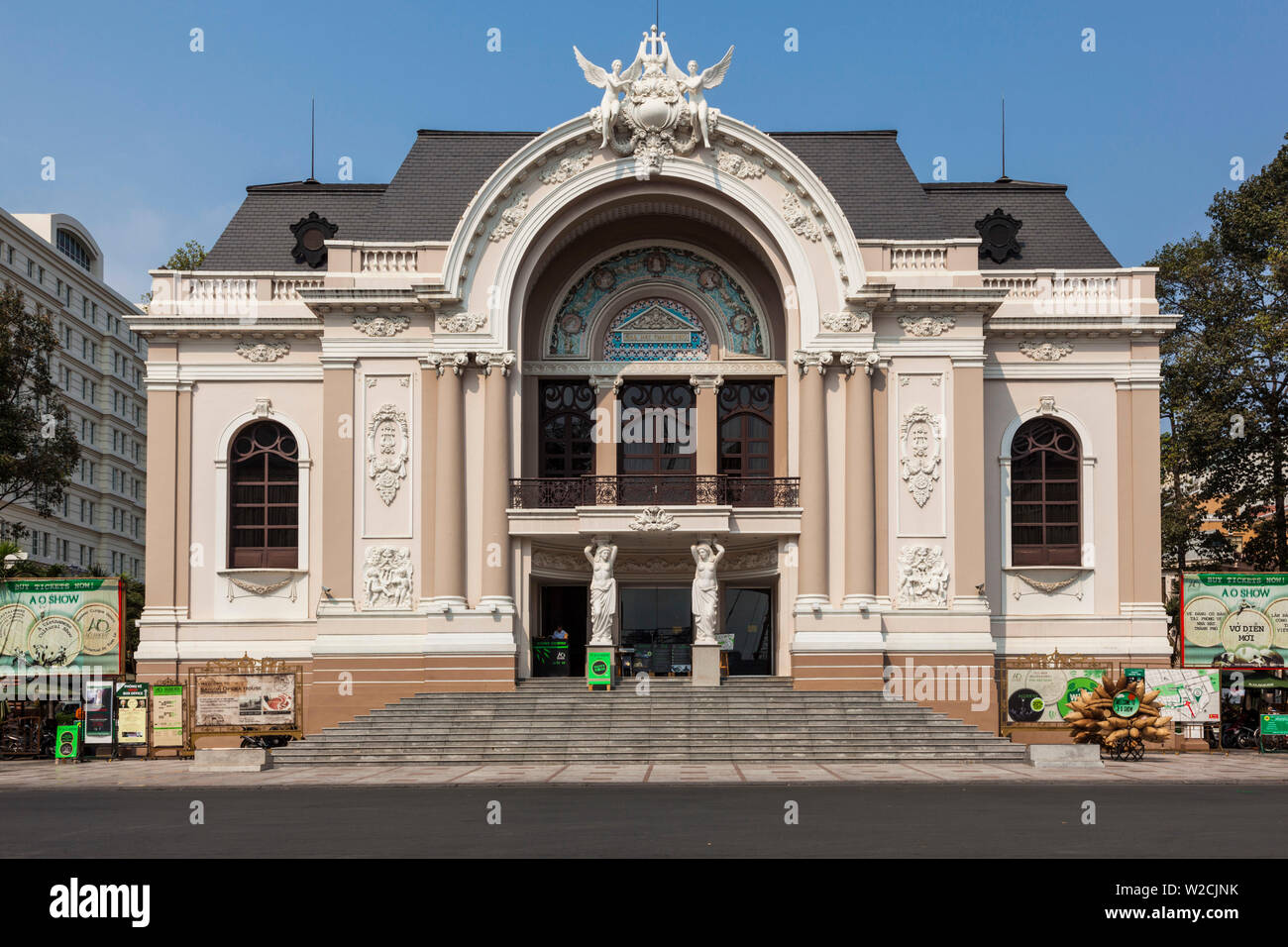 Vietnam, Ho Chi Minh City, Opera House Stock Photo - Alamy