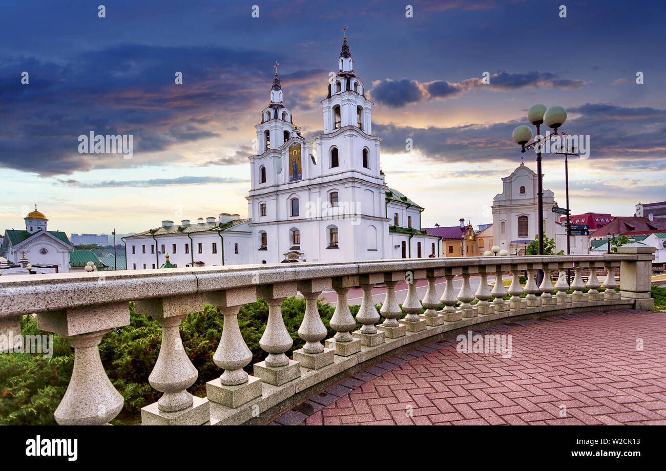 Minsk, Belarus. The Cathedral Of Holy Spirit In Minsk - The Main ...