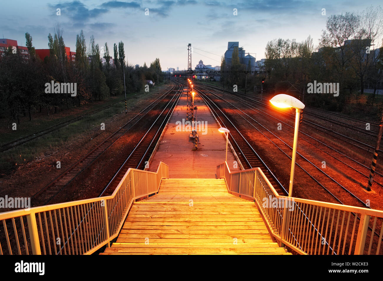 Night stair hi-res stock photography and images - Alamy