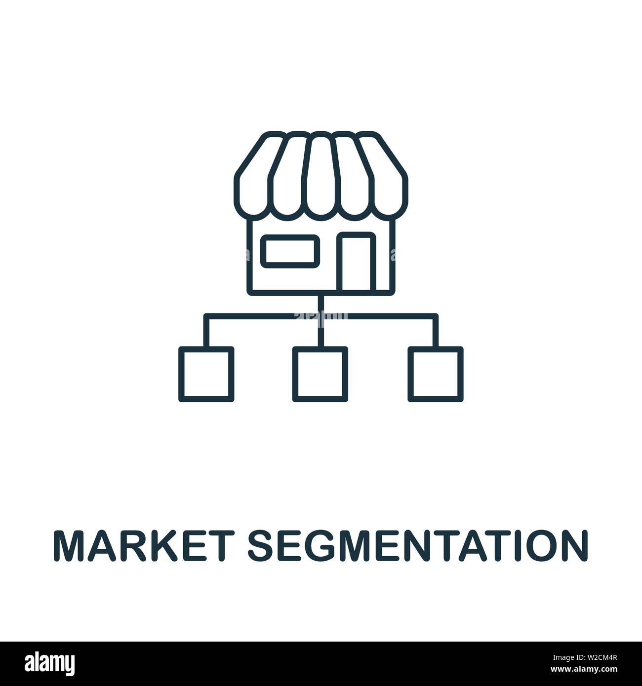 Market Segmentation outline icon. Thin line concept element from ... Market Segmentation outline icon. Thin line concept element from ...
