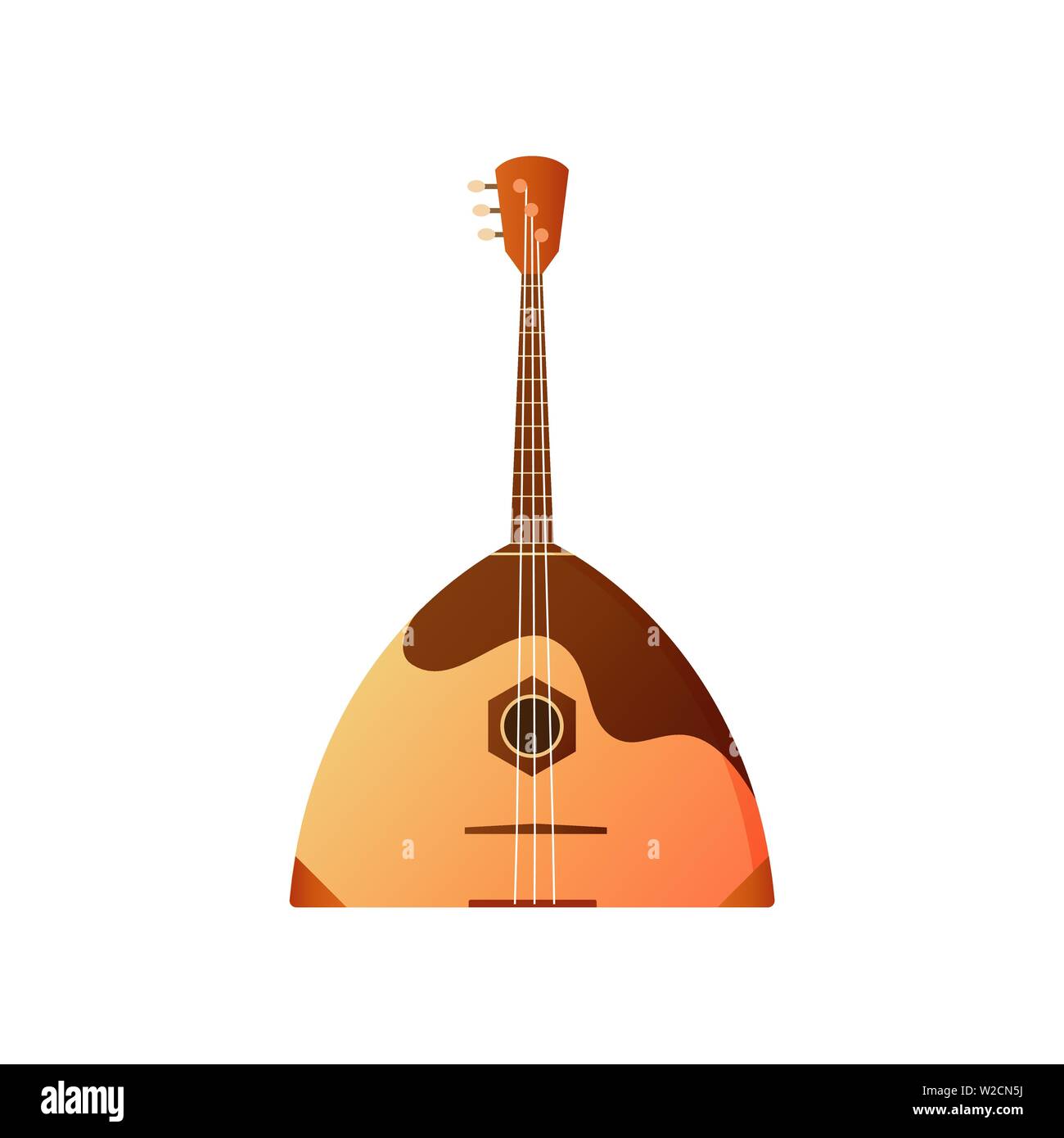 Stringed musical instruments, balalaika. Design layout for banners ...