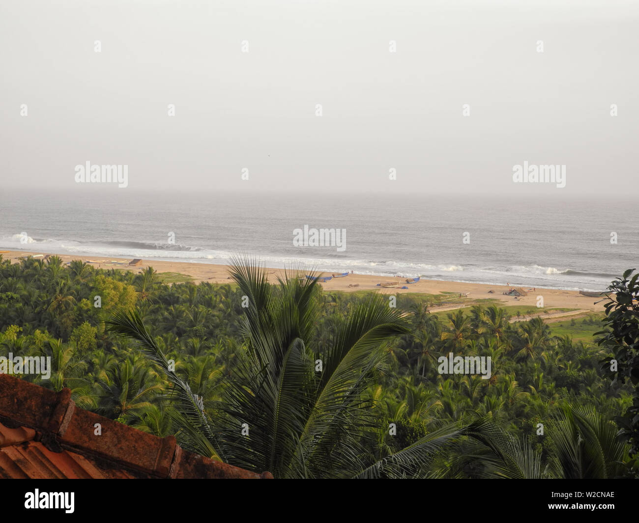 Coast of the Arabian sea, Indian Ocean, Kerala, Trivandrum Stock Photo ...