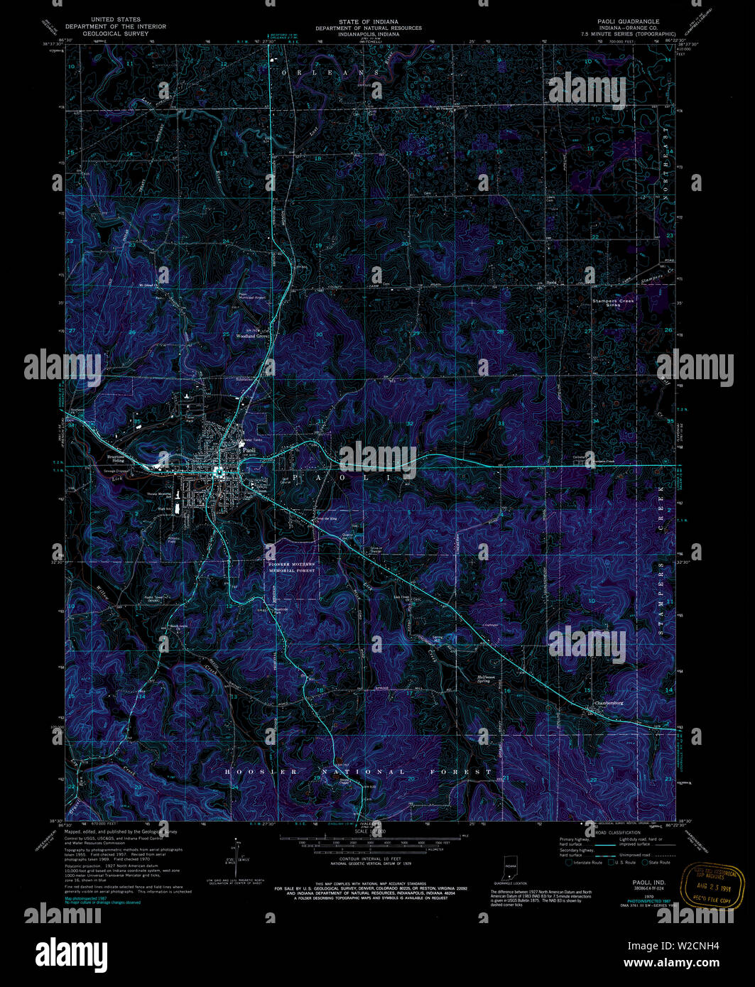 Paoli map hi-res stock photography and images - Alamy