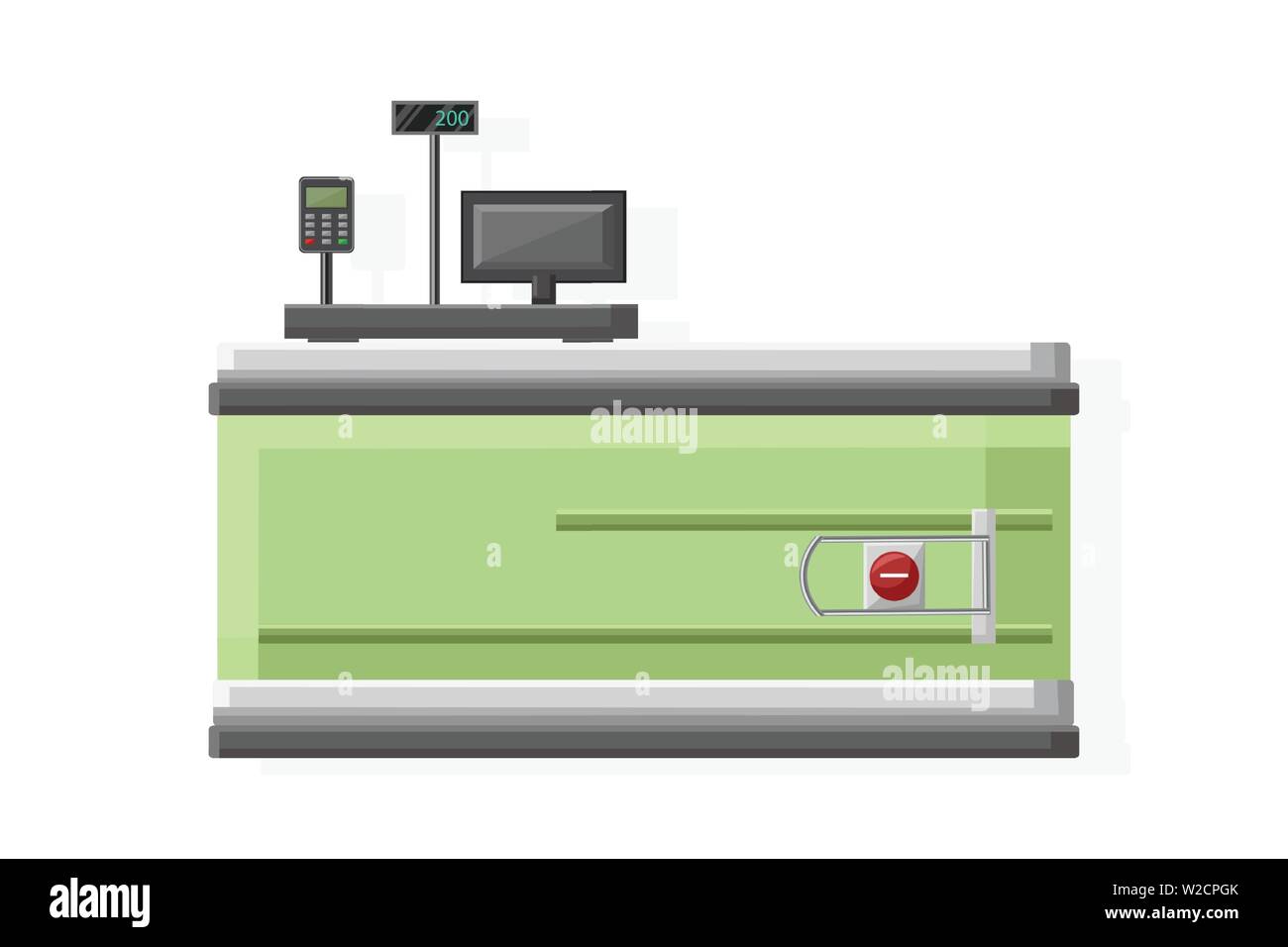 Supermarket checkout till Cut Out Stock Images & Pictures - Alamy