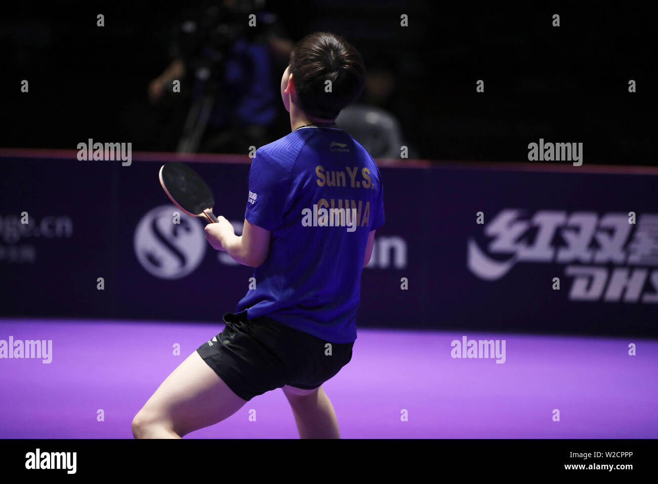 Sun Yingsha of China celebrates after scoring against Kasumi Ishikawa ...