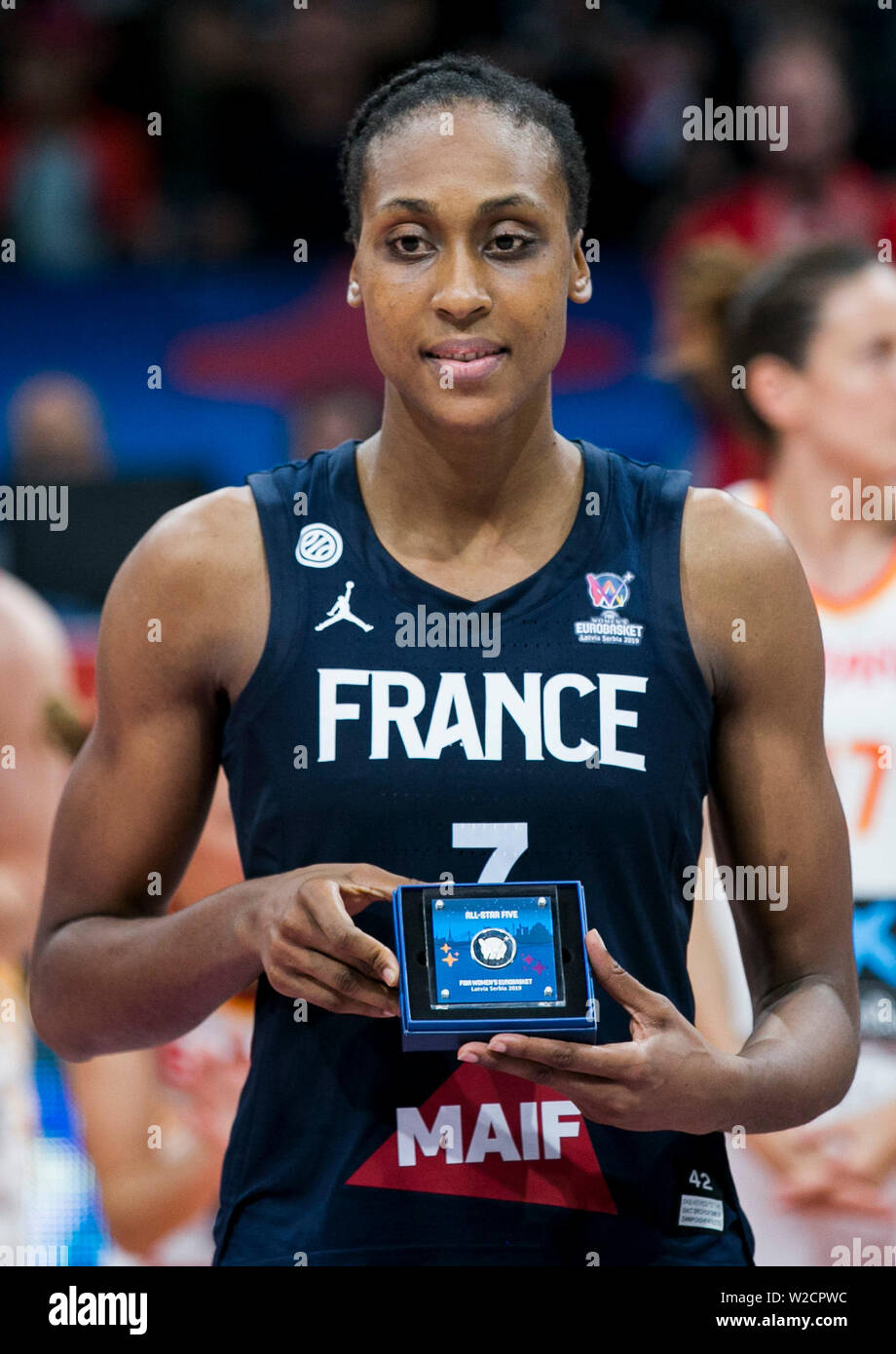 Sandrine Gruda of FRA is part of the all star team of the Fiba Women's ...