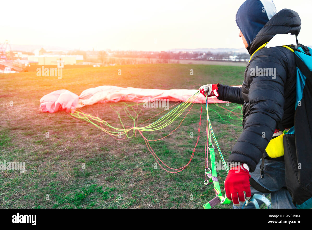 White european man landing hi-res stock photography and images - Alamy