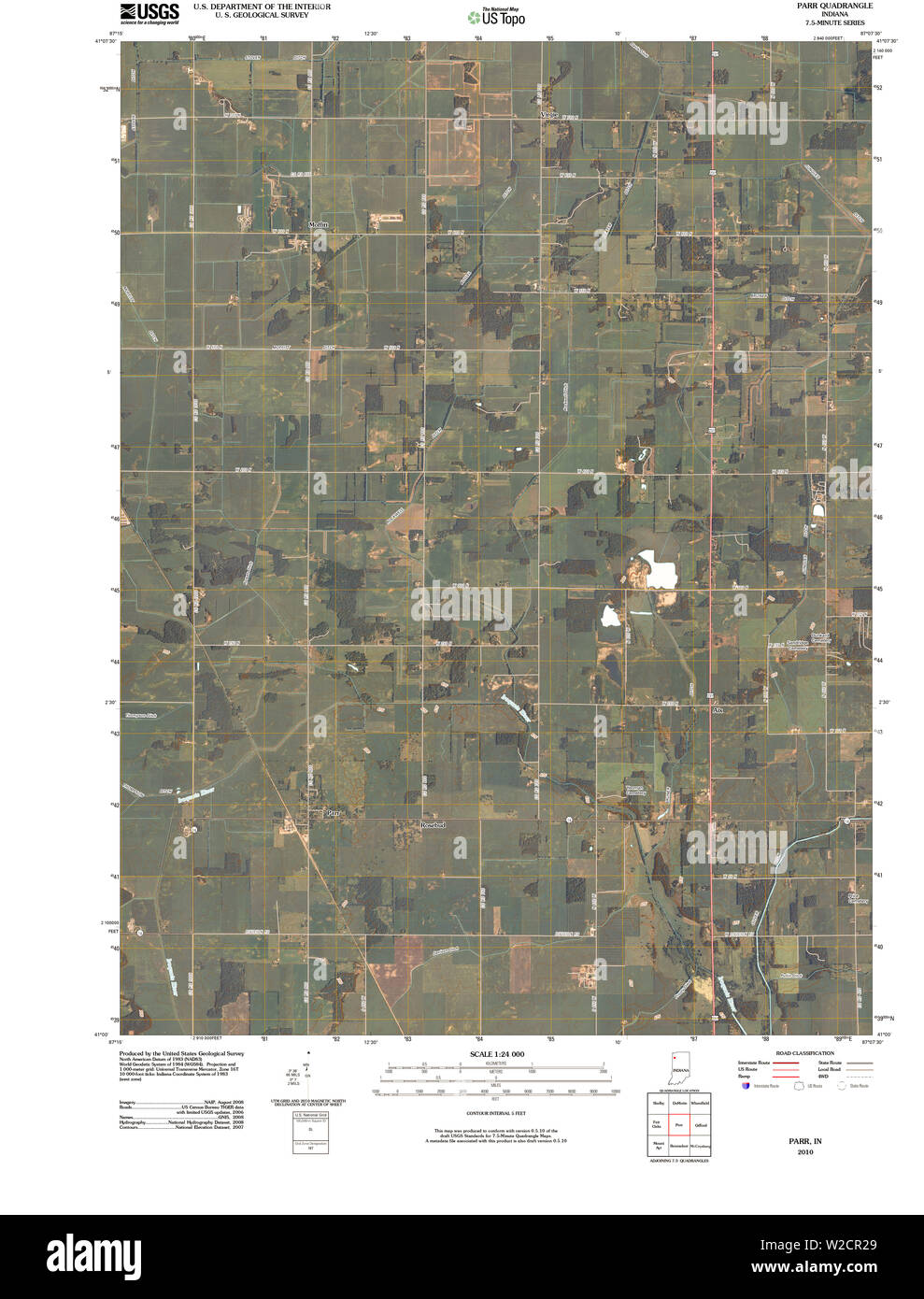 Indiana historical map Cut Out Stock Images & Pictures - Alamy