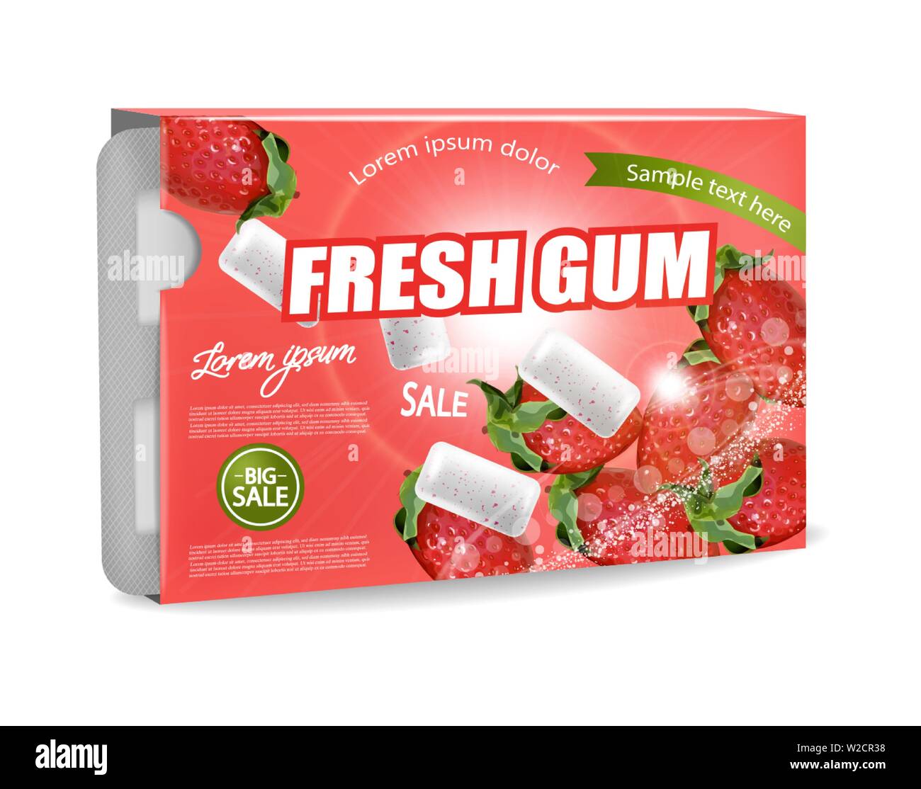 Chewing gum taste Stock Vector Images - Alamy