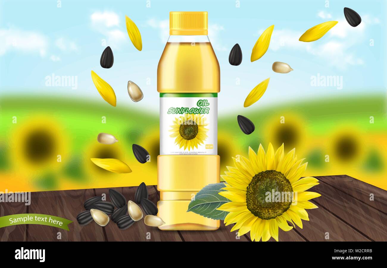 Sunflower Oil Label Design