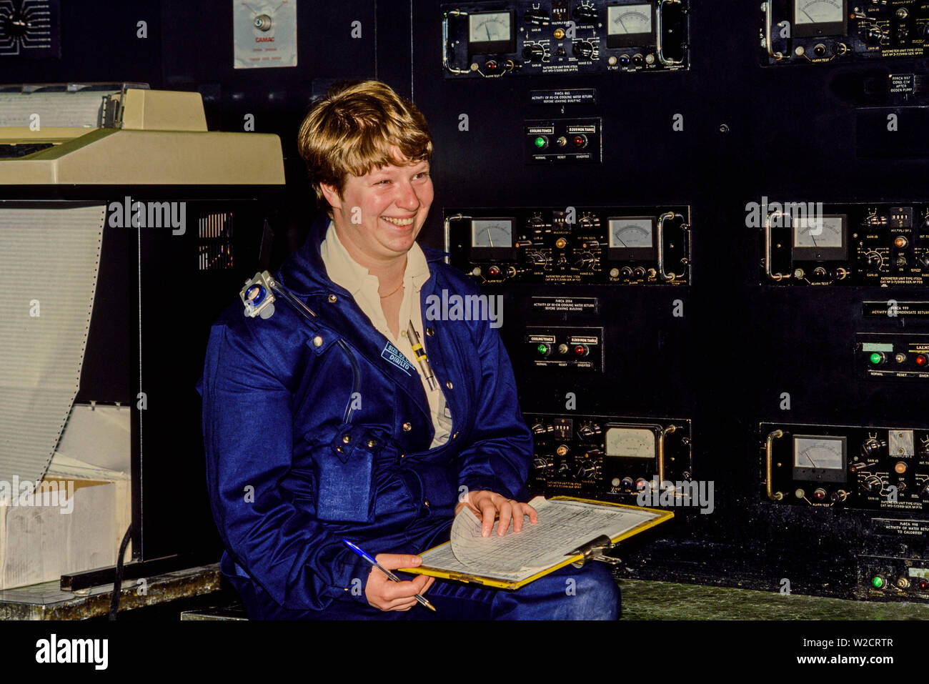 Sellafield, England, UK. July 1986. The nuclear reprocessing plant. A ...