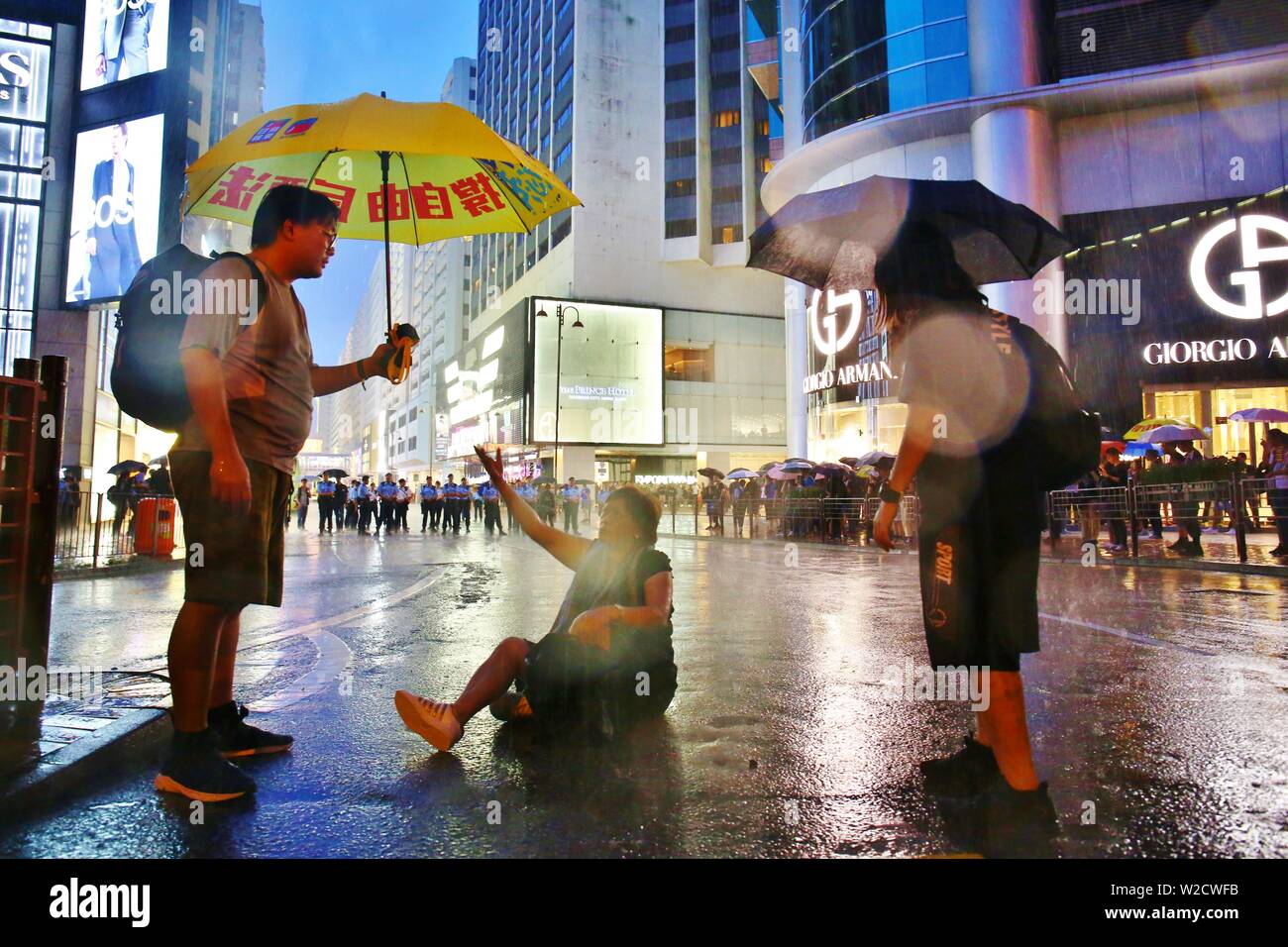 Hong kong protests canton road hi-res stock photography and images - Alamy