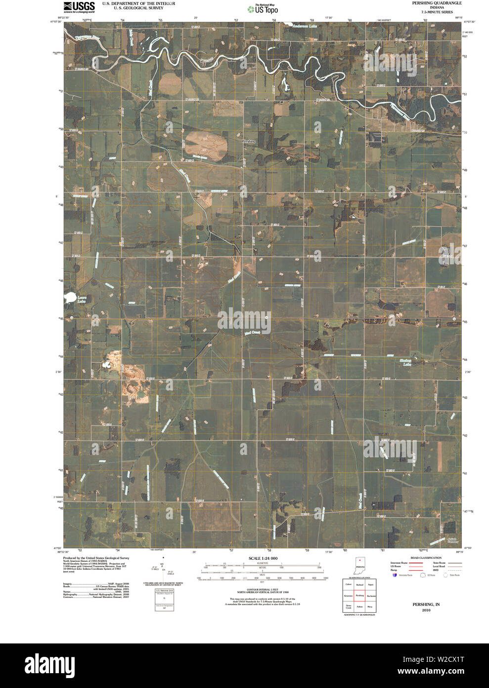 Indiana historical map Cut Out Stock Images & Pictures - Alamy