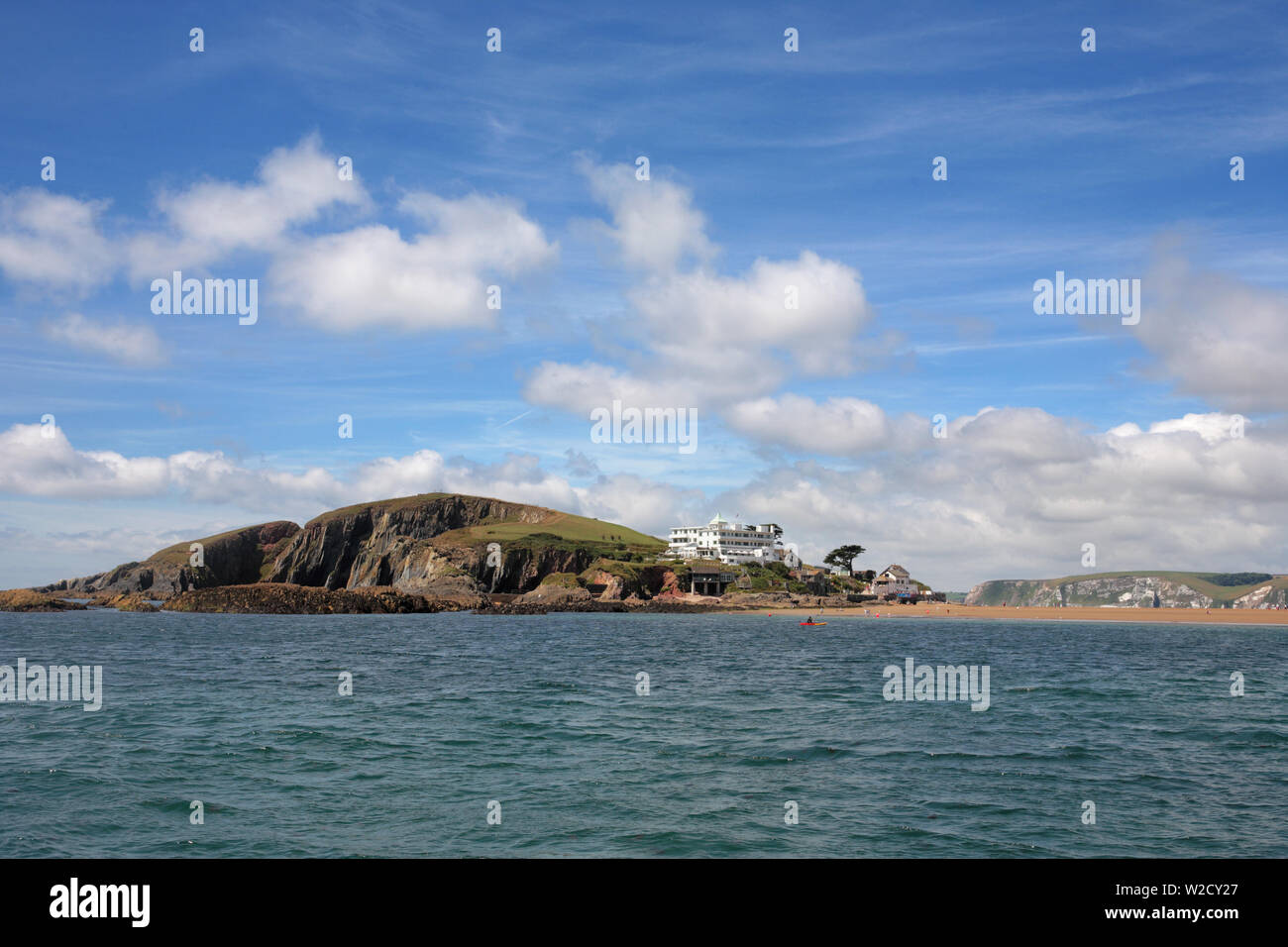 The Art Deco '20s Hotel and the Pilchard Inn on Burgh Island off the ...