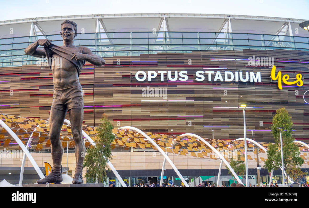 Bronze Statue of Nicky, Neil Elvis Winmar, an indigenous Noongar AFL ...
