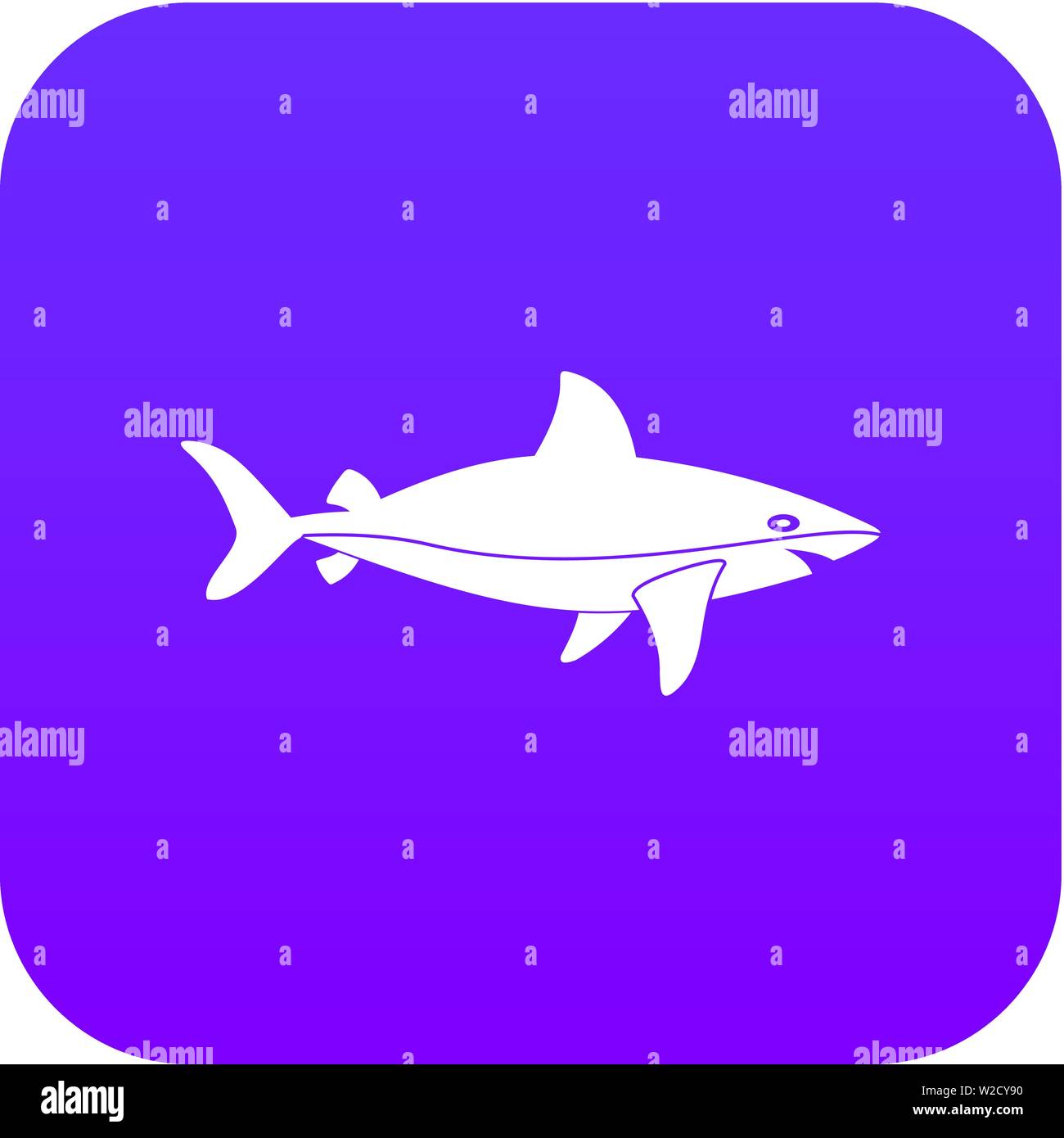 Shark fish icon digital purple Stock Vector Image & Art - Alamy