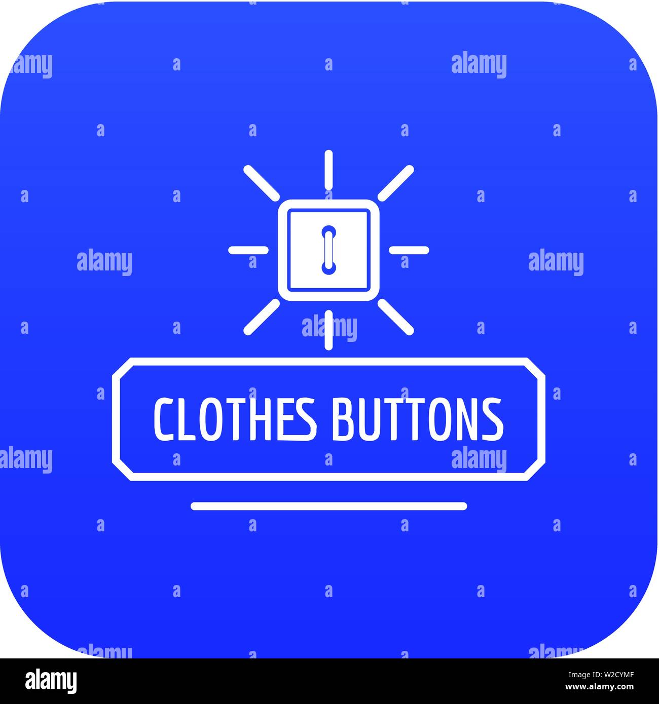 Clothes button icon blue vector Stock Vector Image & Art - Alamy