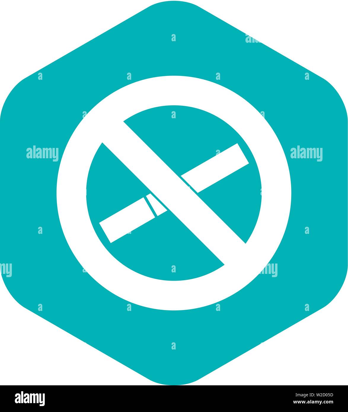 No smoking sign icon, simple style Stock Vector Image & Art - Alamy