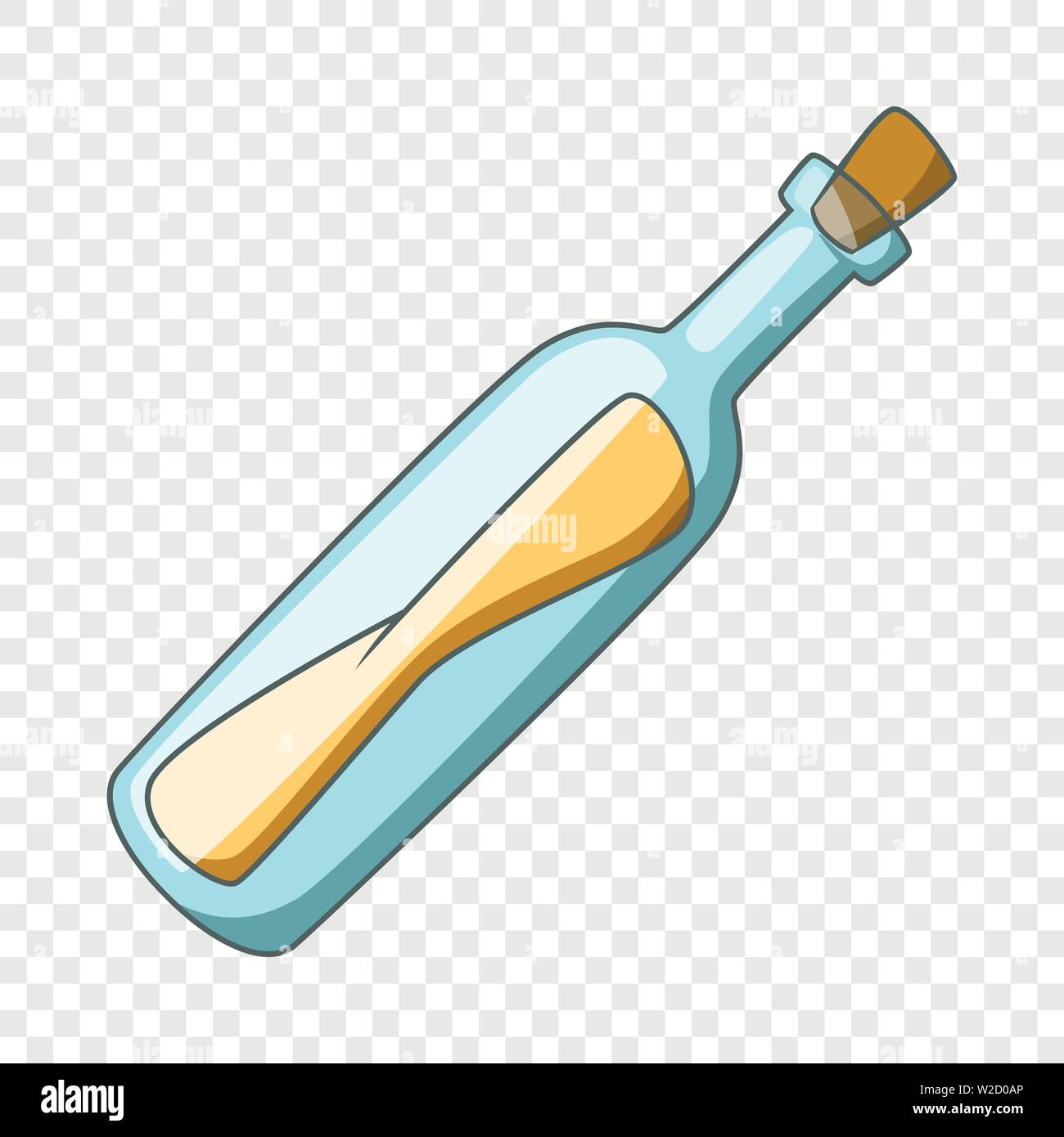 Message in a bottle icon, cartoon style Stock Vector Image & Art - Alamy