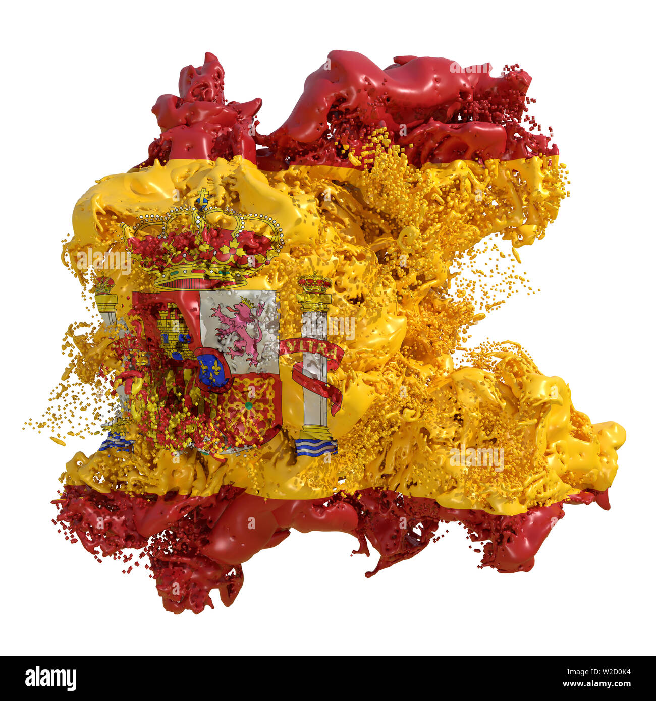 Spain flag in abstract Cut Out Stock Images & Pictures - Alamy