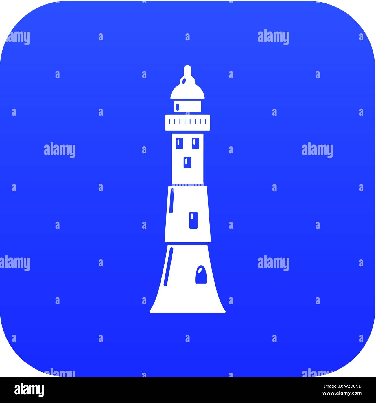 Tower icon blue vector Stock Vector Image & Art - Alamy