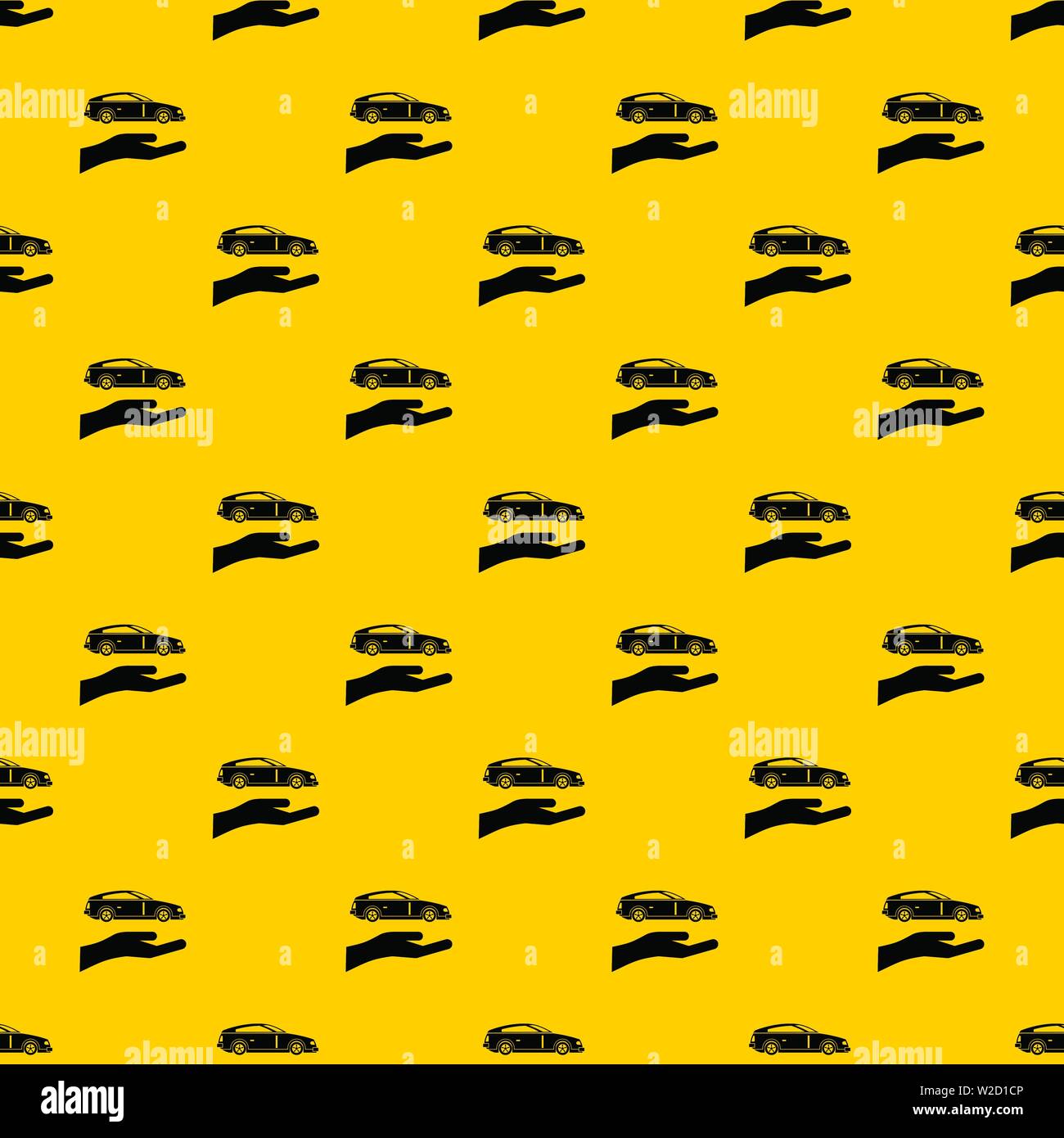 Hand and car pattern vector Stock Vector Image & Art - Alamy