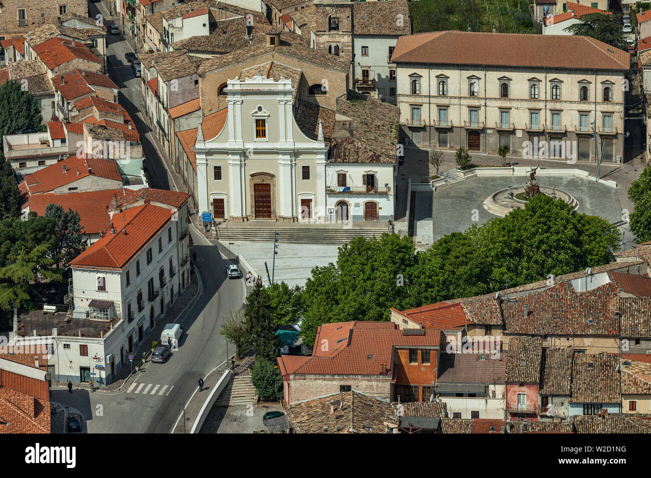 aerial view of Raiano village Stock Photo - Alamy