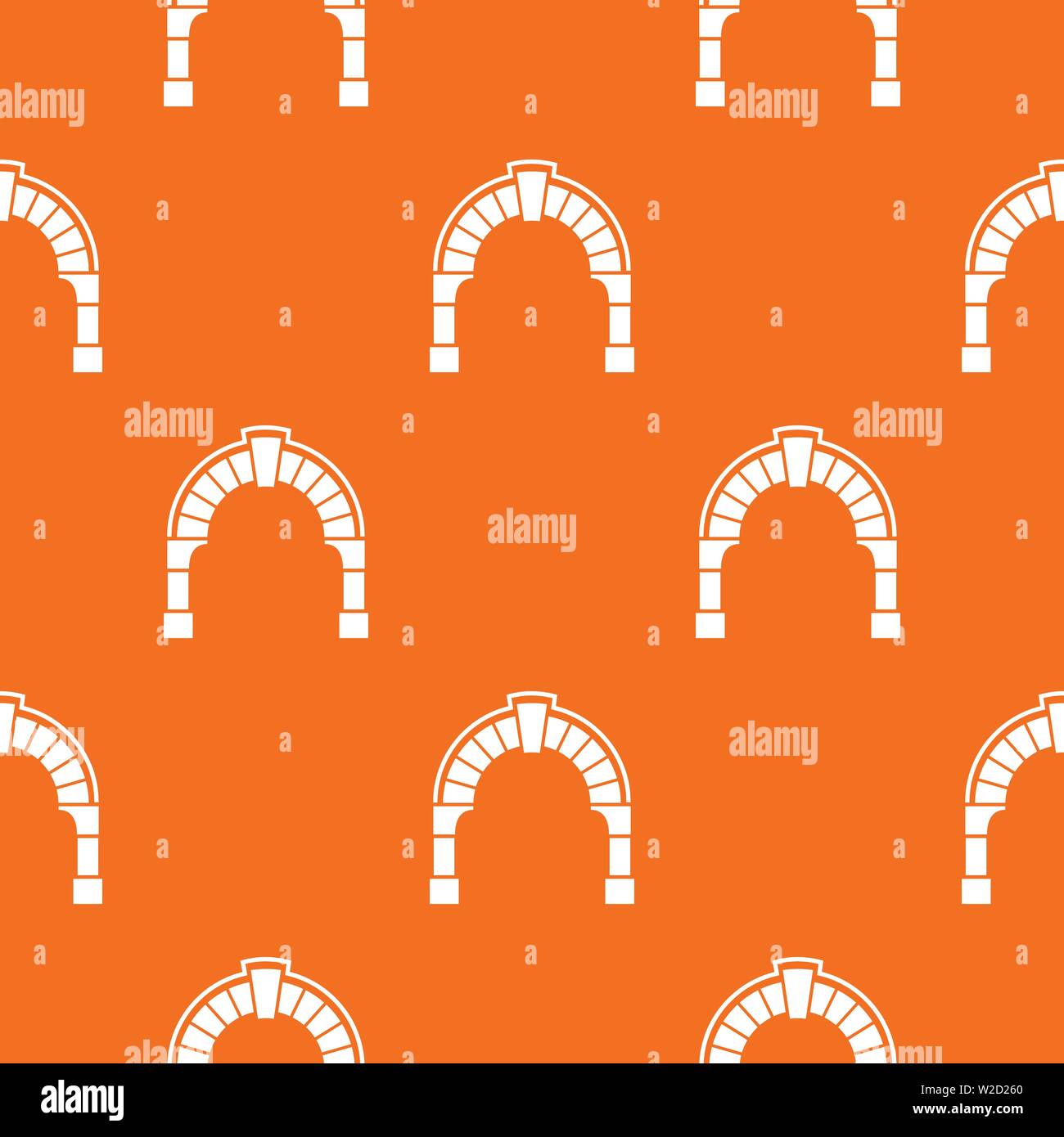 Round gate pattern vector orange Stock Vector Image & Art - Alamy