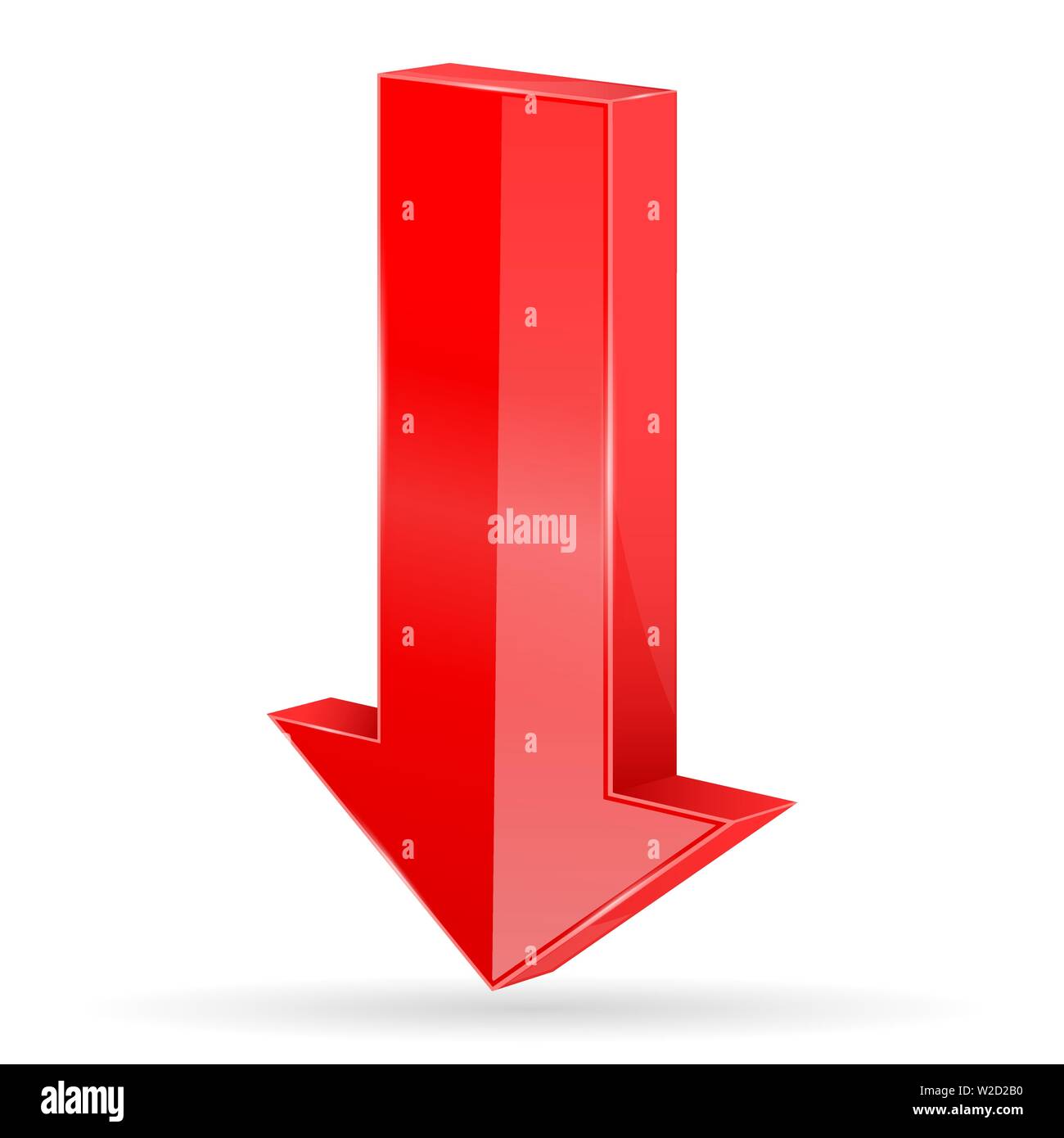 Straight arrow sign Cut Out Stock Images & Pictures - Alamy