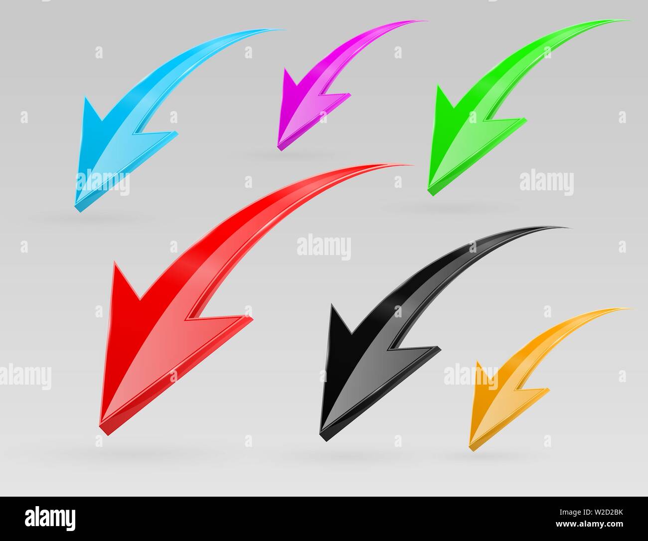 Arrows downwards hi-res stock photography and images - Alamy