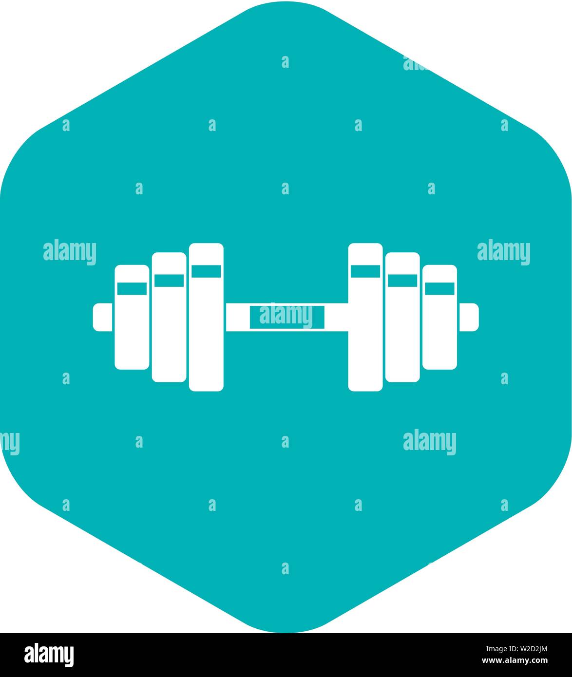 Barbell icon, simple style Stock Vector Image & Art - Alamy
