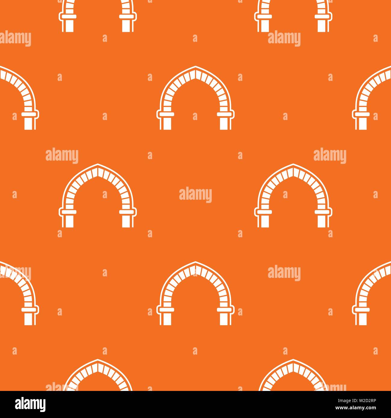 Antique arch pattern vector orange Stock Vector Image & Art - Alamy