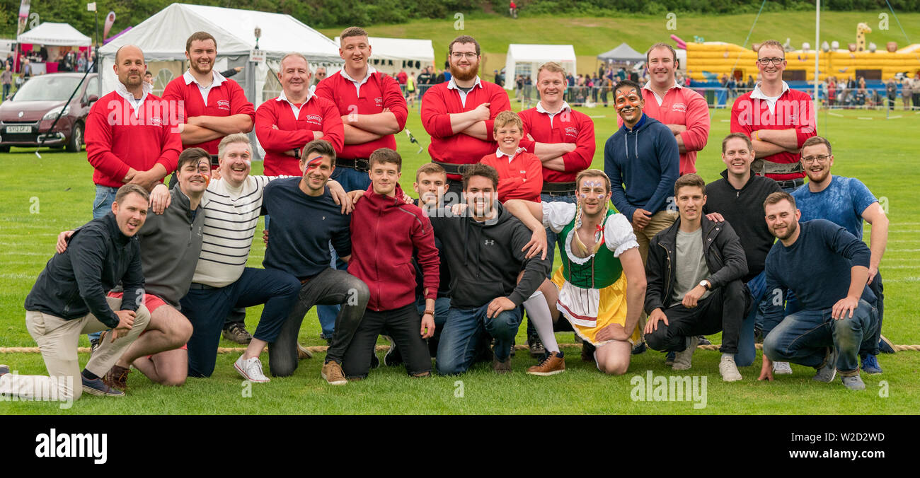 6 July 2019. Grant Park, Forres, Moray, Scotland, UK. This is a scene ...