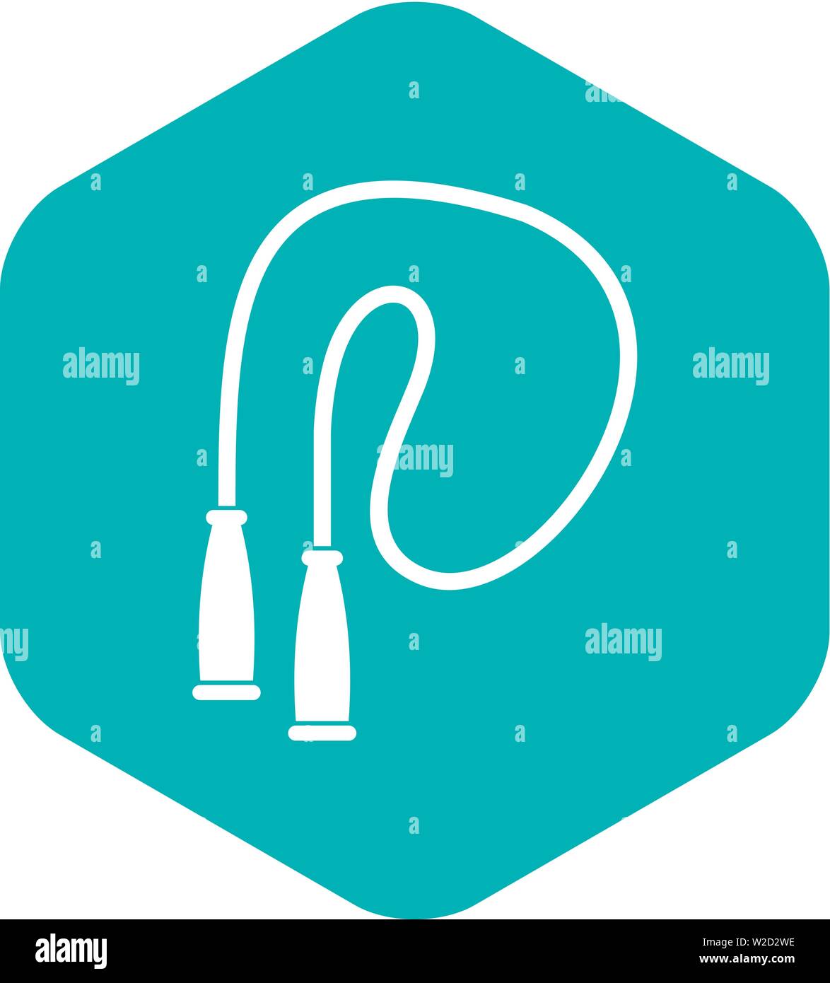 Skipping rope icon, simple style Stock Vector Image & Art - Alamy