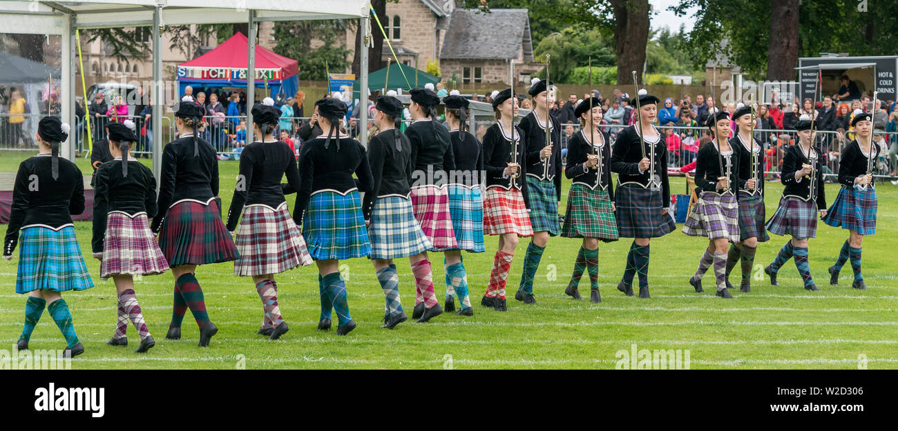 6 July 2019. Grant Park, Forres, Moray, Scotland, UK. This is a scene ...