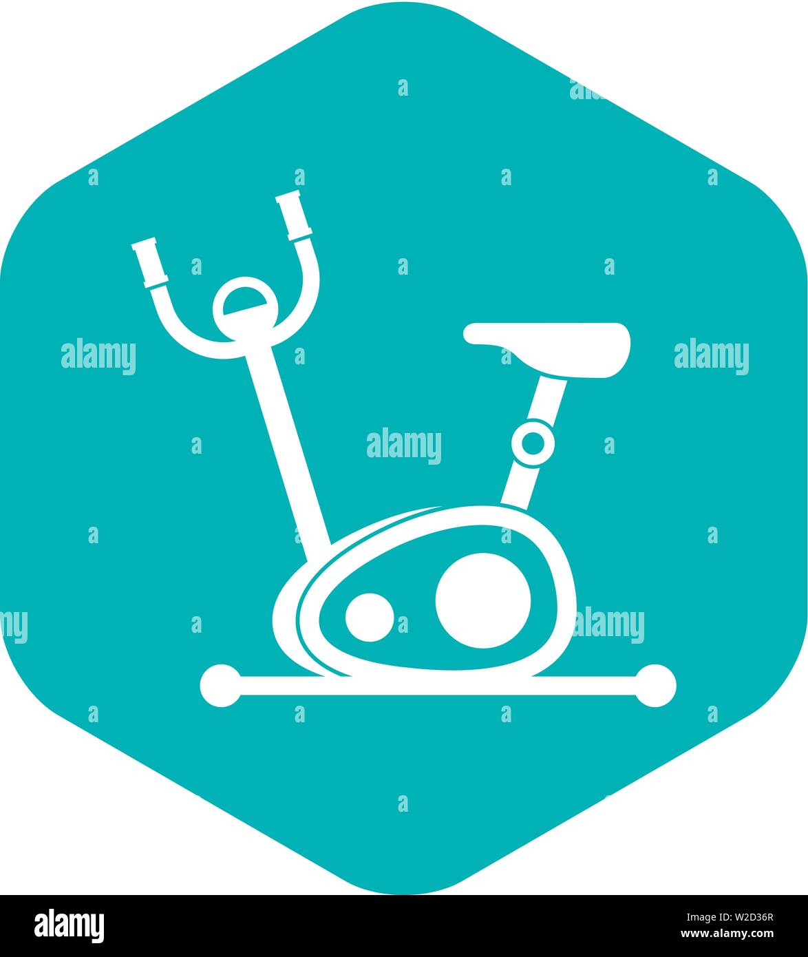 Exercise bike icon, simple style Stock Vector Image & Art - Alamy