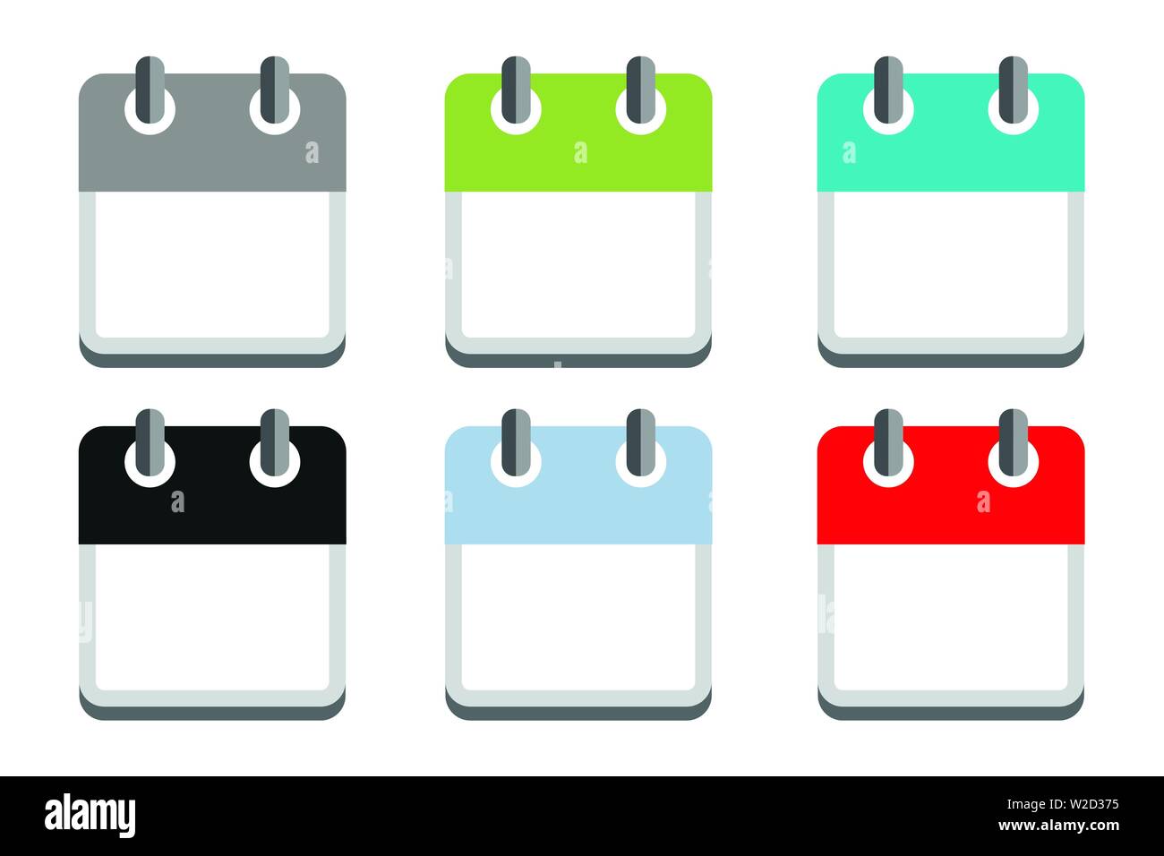 Calendar and notepad set Stock Vector Images - Alamy