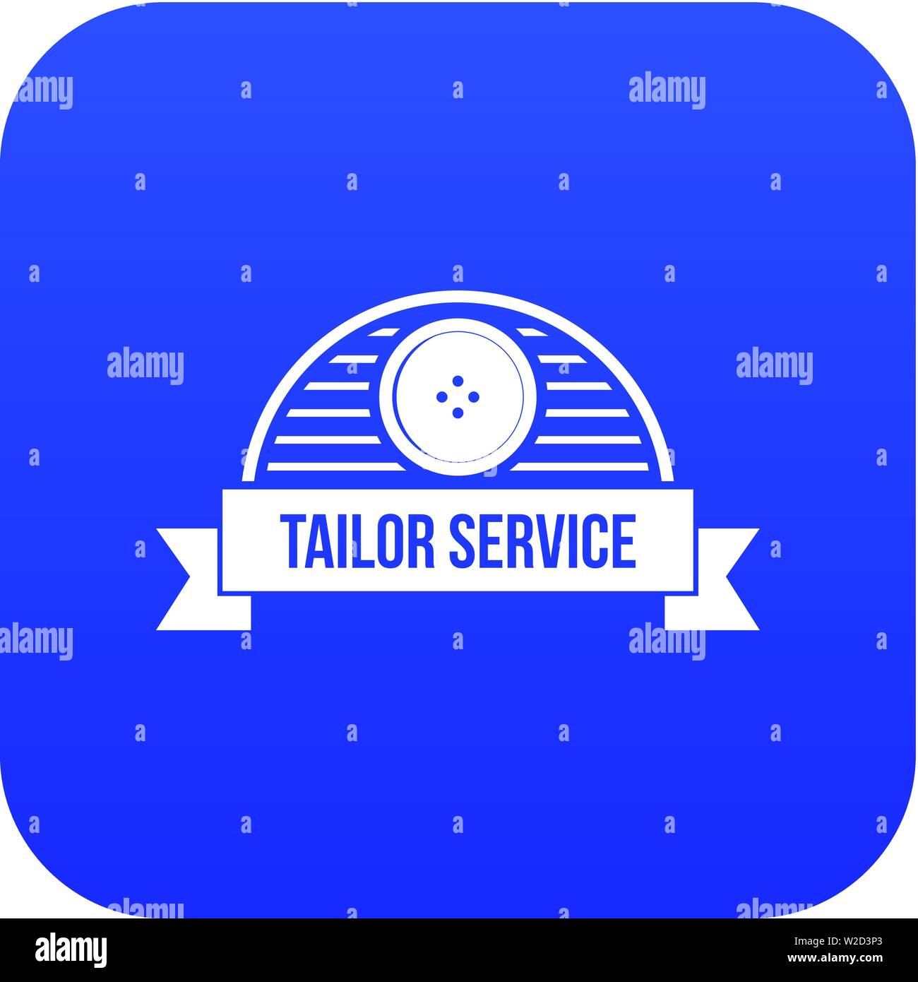 Tailor service icon blue vector Stock Vector Image & Art - Alamy