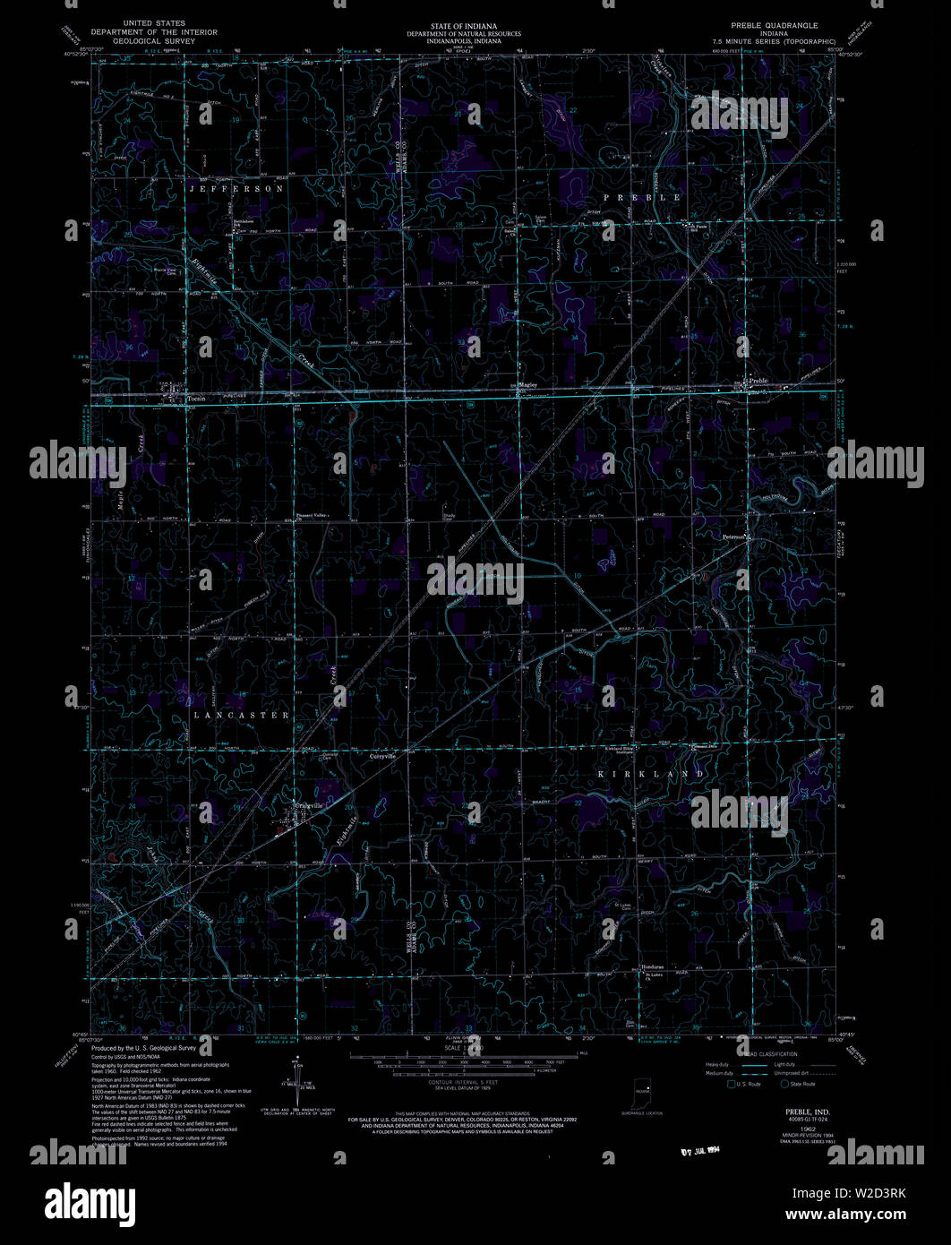 Map of preble hi-res stock photography and images - Alamy