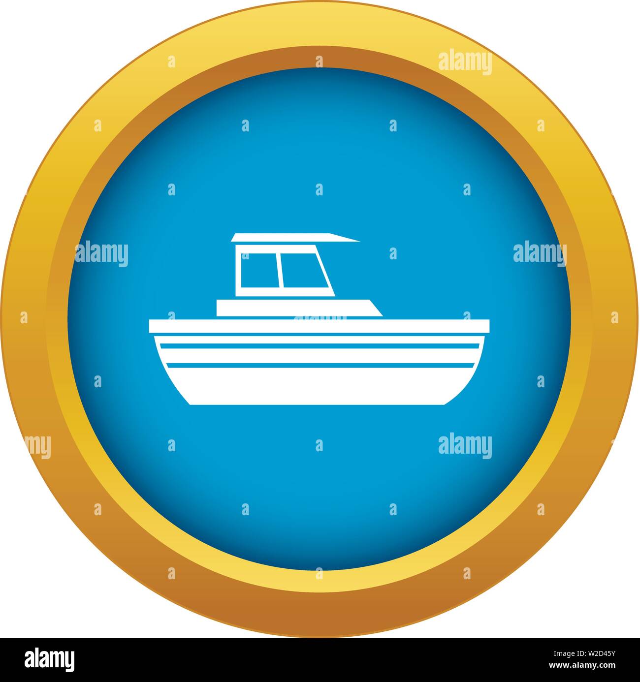 Motor cruiser boat Cut Out Stock Images & Pictures - Alamy