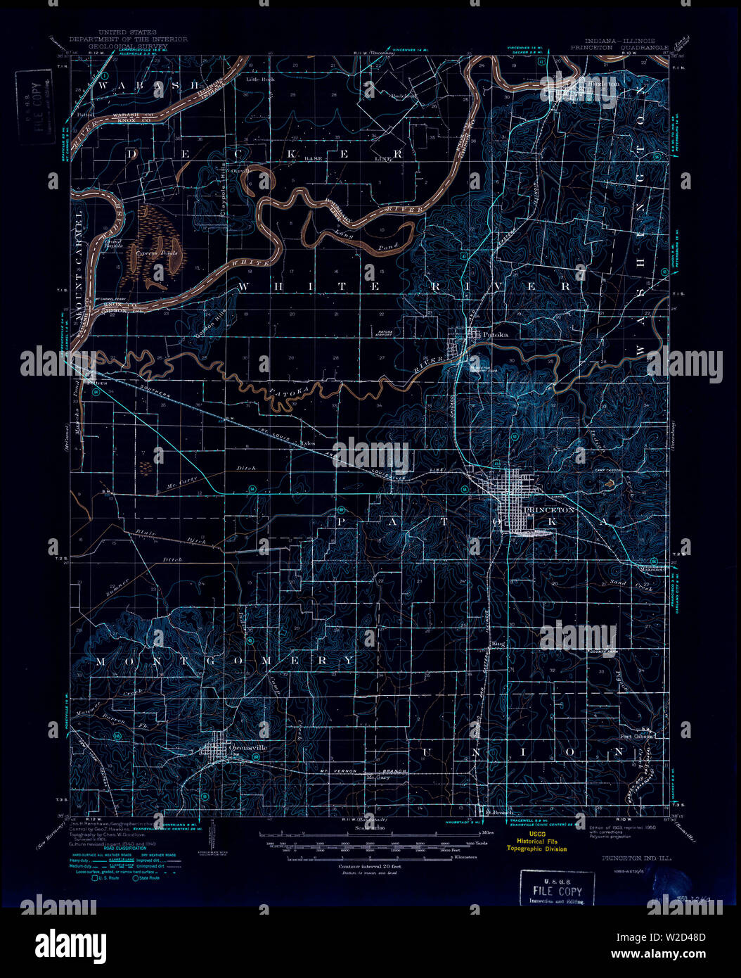 Princeton indiana map hi-res stock photography and images - Alamy