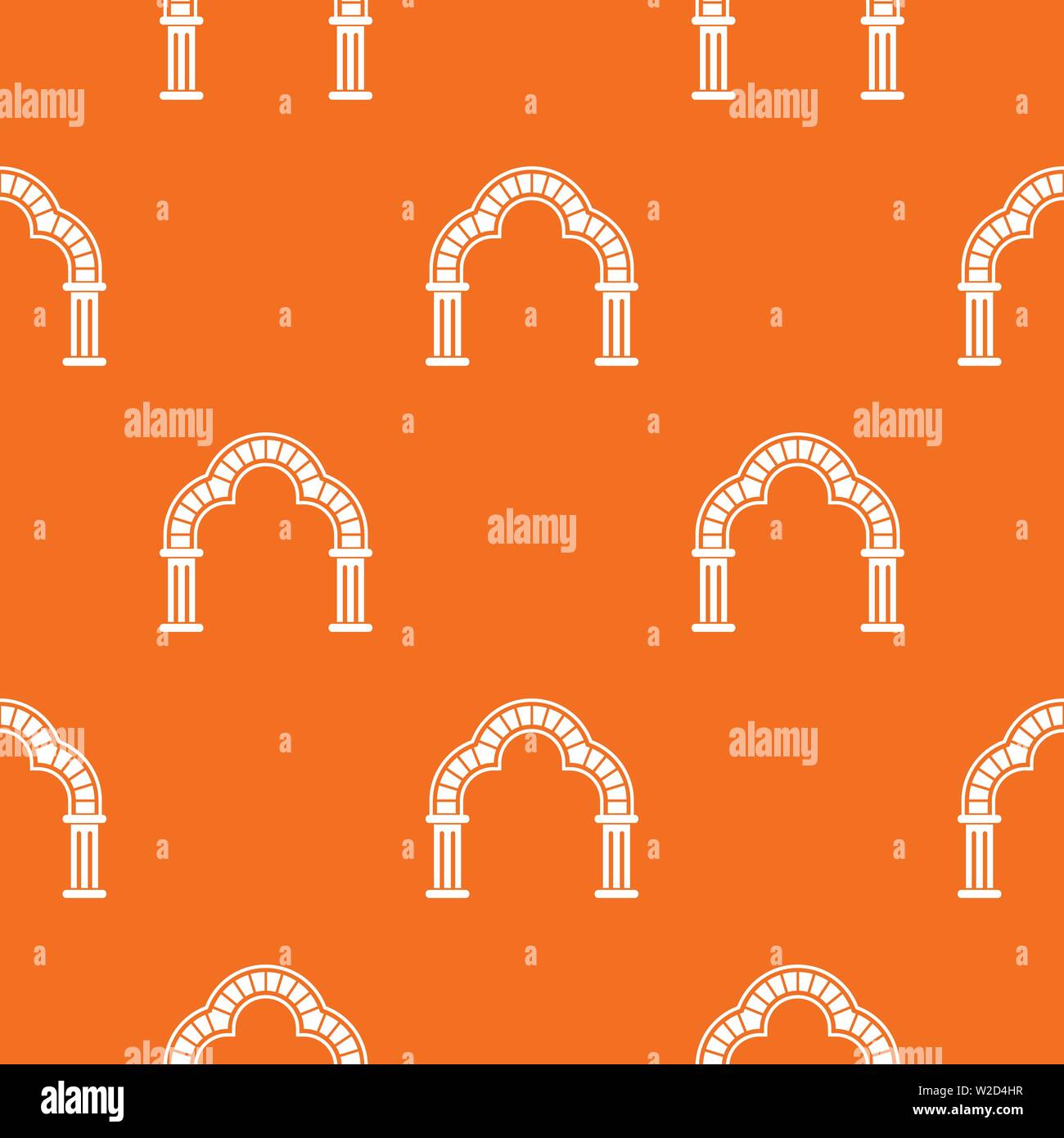 Entrance arch pattern vector orange Stock Vector Image & Art - Alamy
