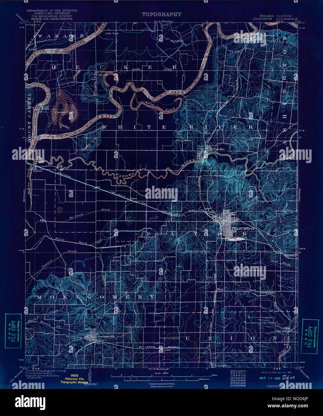 Princeton indiana map hi-res stock photography and images - Alamy