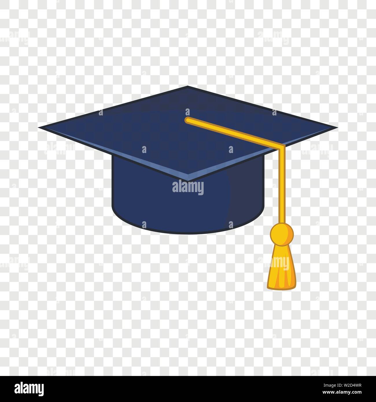 Graduation hat icon, cartoon style Stock Vector Image & Art - Alamy