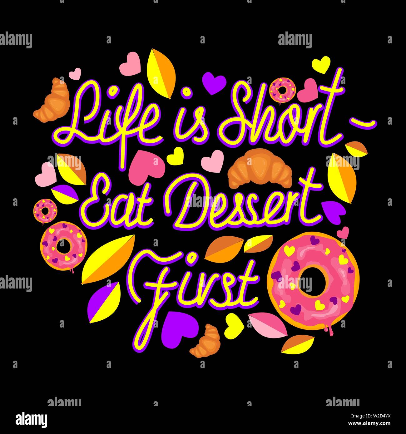 Hand sweets Stock Vector Images - Alamy