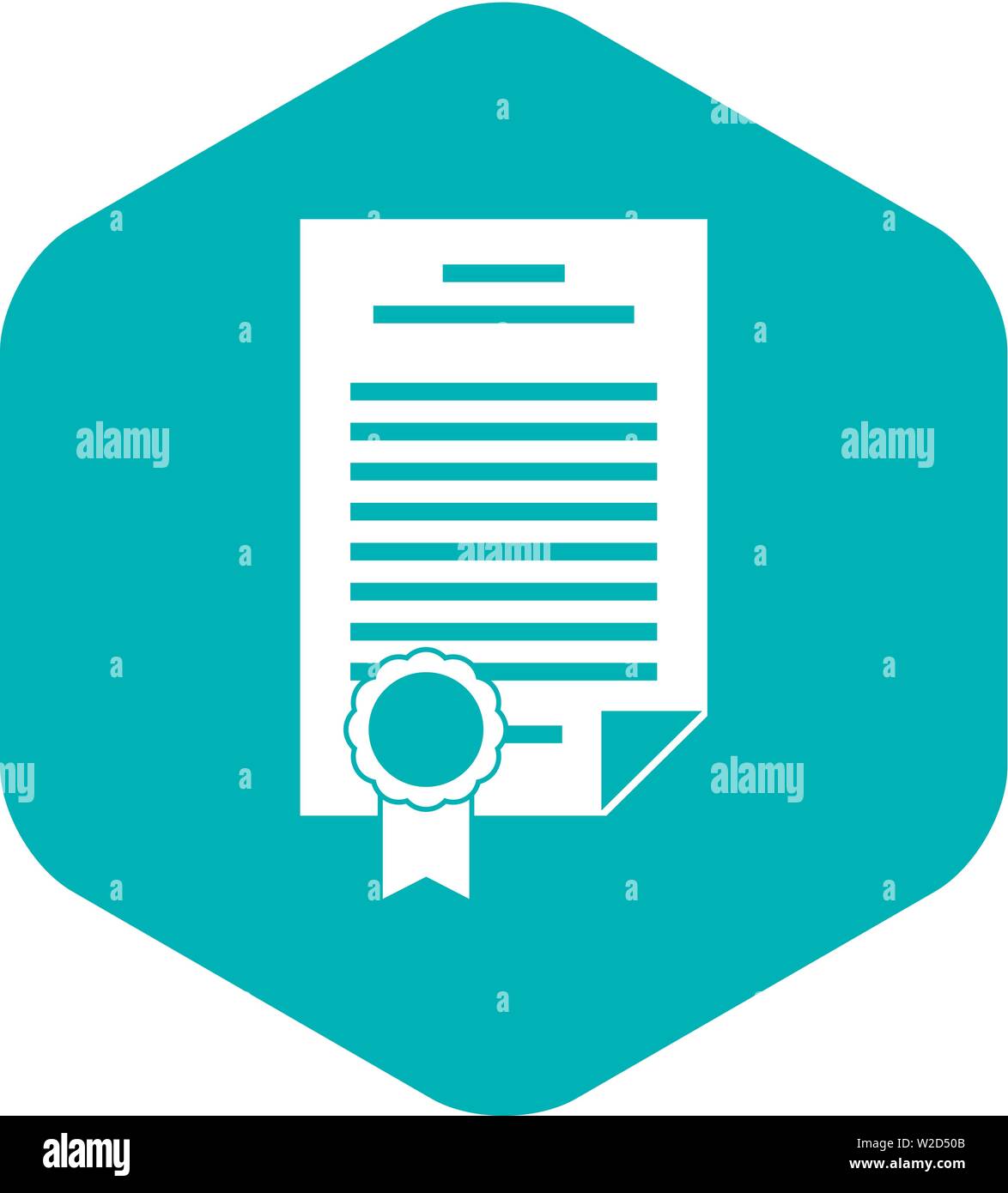 Contract icon, simple style Stock Vector Image & Art - Alamy