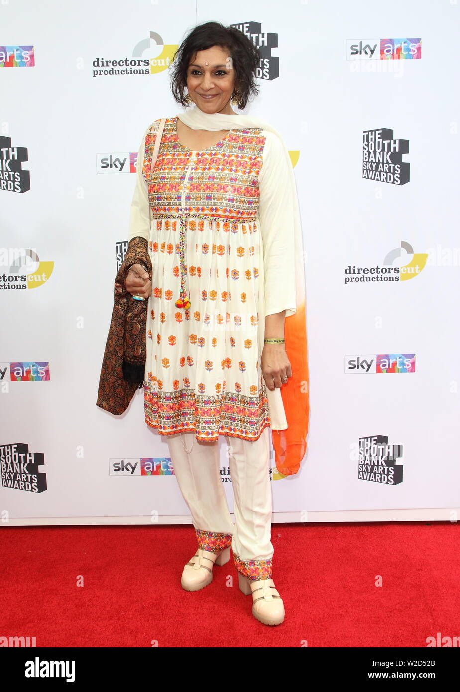 Meera Syal attends a South Bank Sky Arts Awards at the Savoy, strand in ...