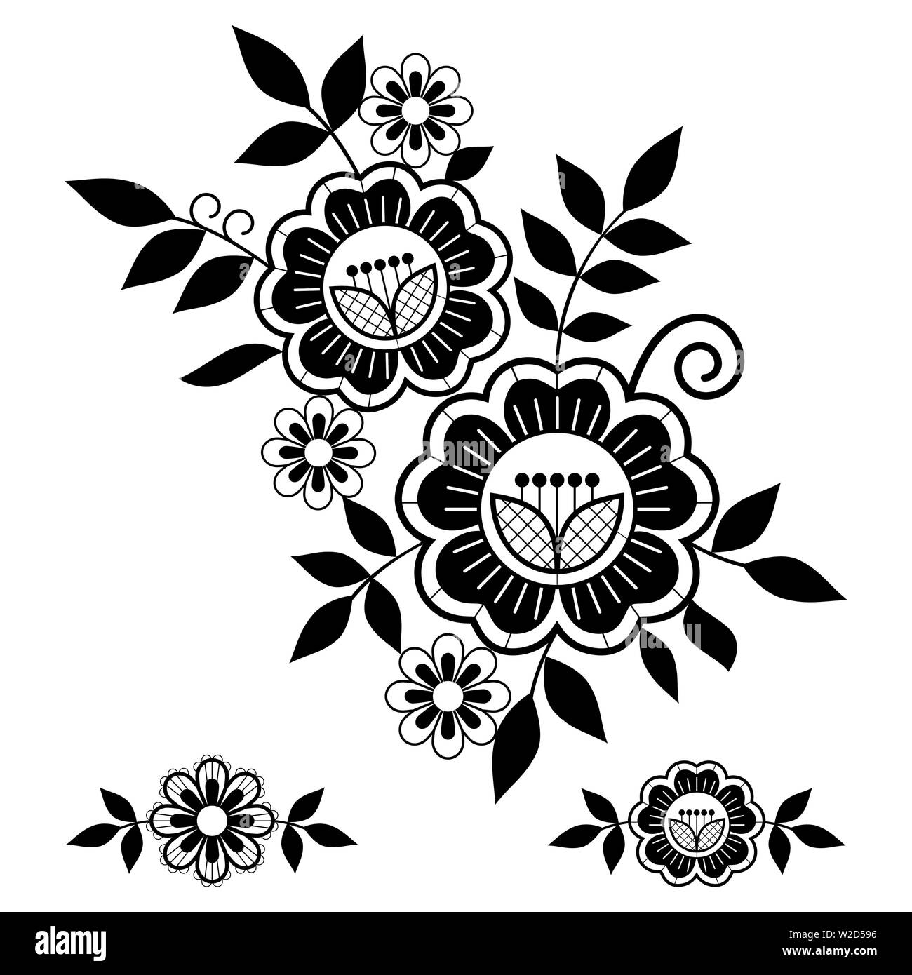 Roses motif Stock Vector Images - Alamy