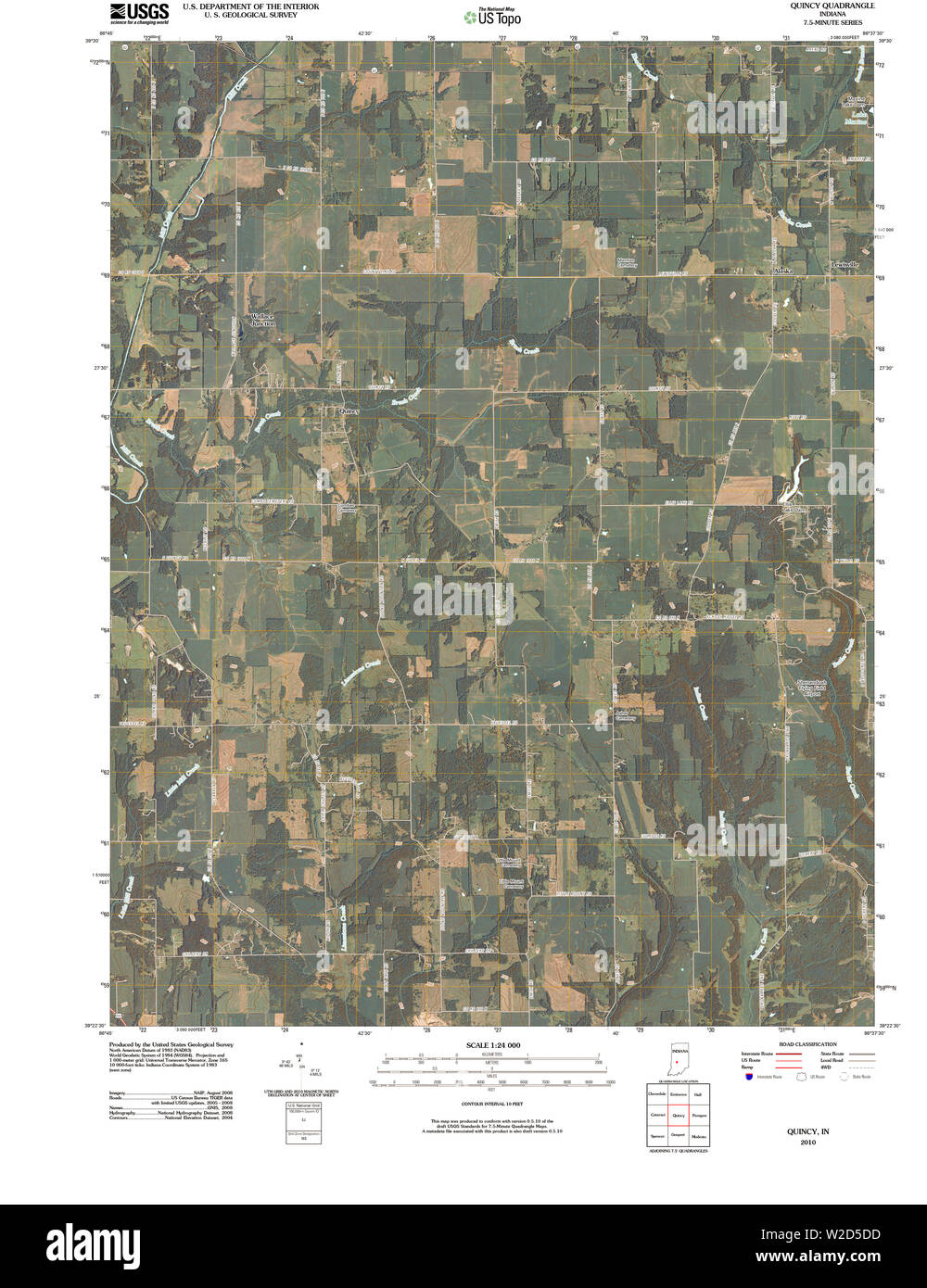 Map of quincy hi-res stock photography and images - Alamy