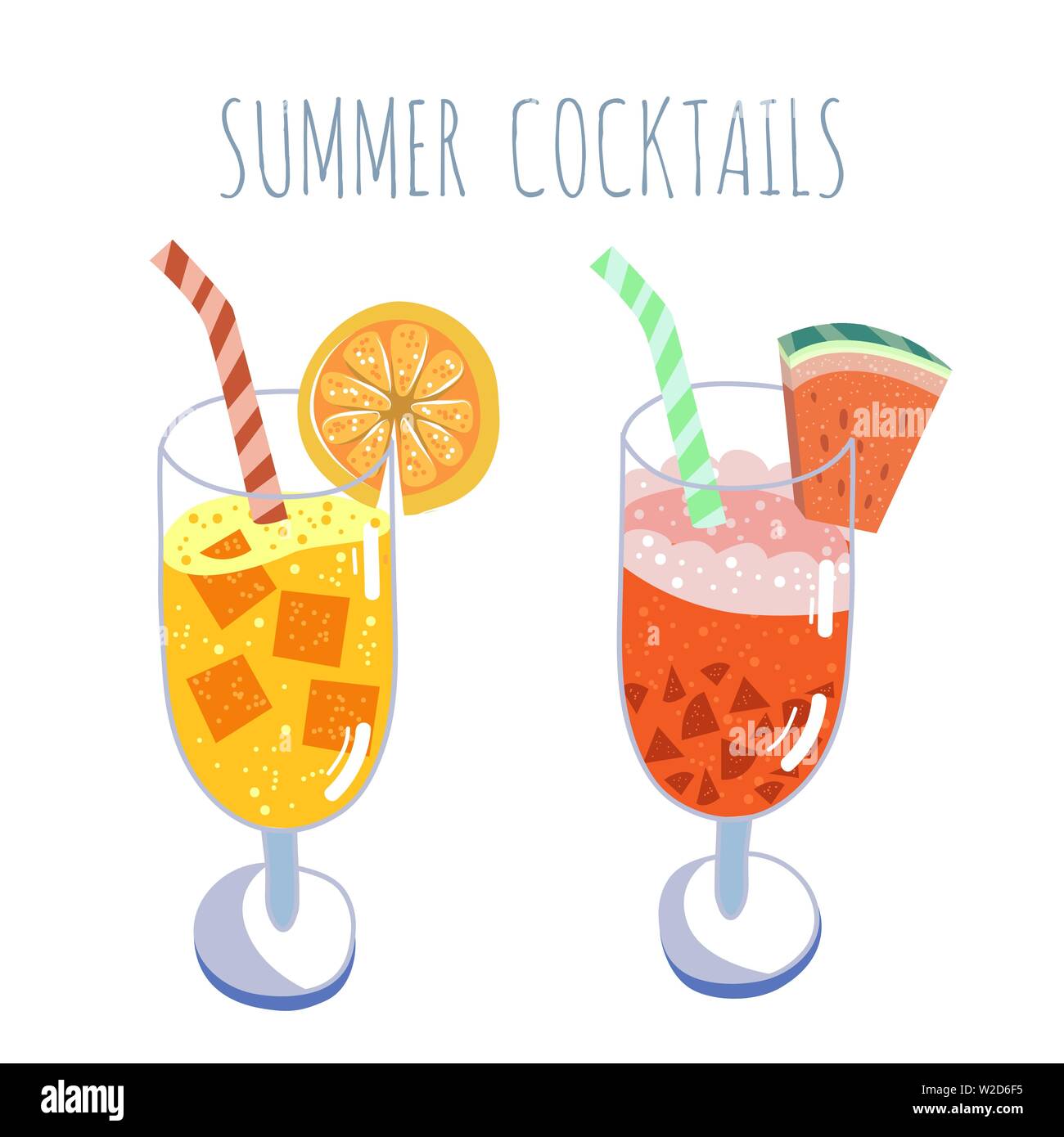 Summer Cocktails Clipart